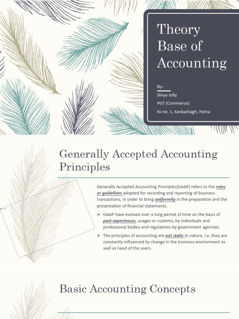 Understanding Accounting Principles and Concepts | PDF | Taxes | Accounting