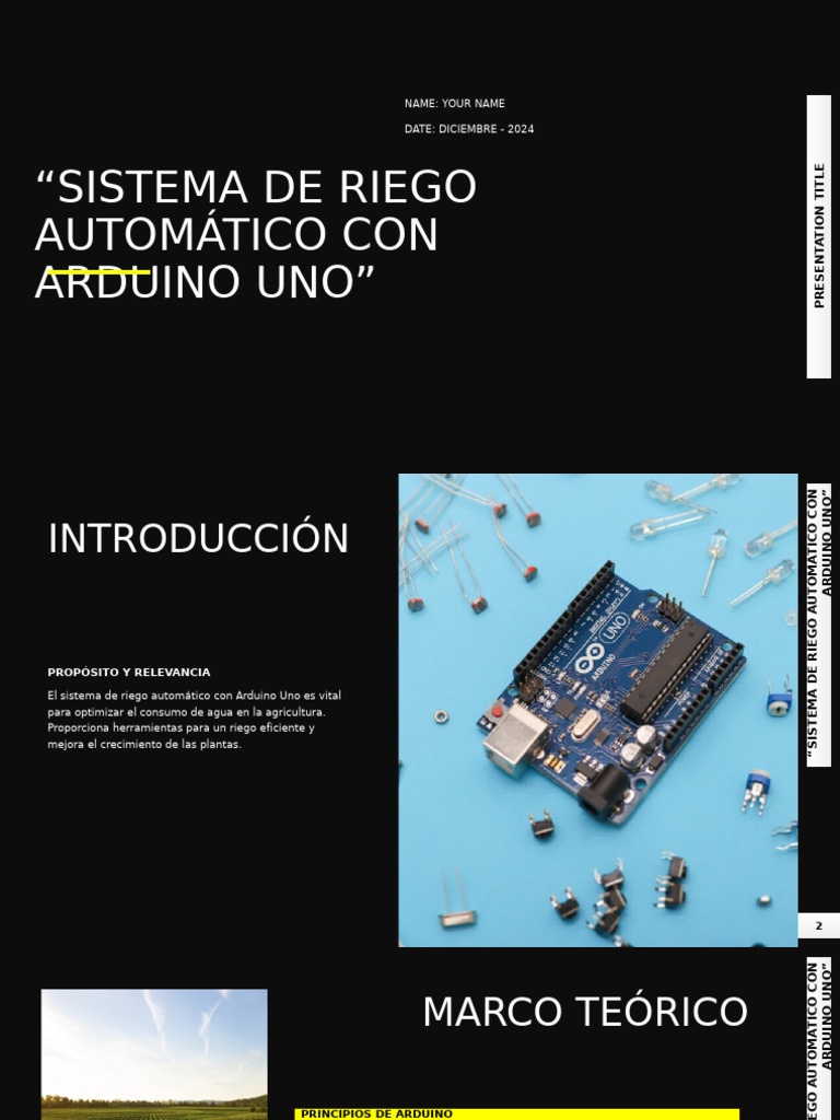 Sistema de Riego Automático Con Arduino Uno | PDF | Arduino | Riego