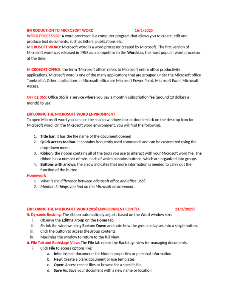 Year 8 All Lesson Notes For Spring Term | PDF | Microsoft Word | Shape
