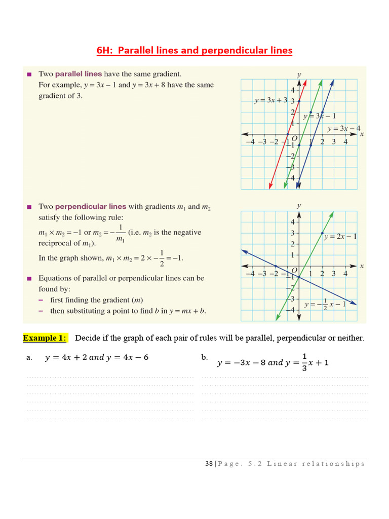Parallel and Perpendicular Lines | PDF