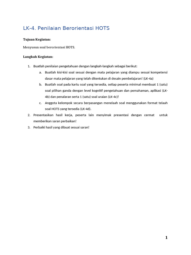 3-LK 4 Fajar 1 | PDF