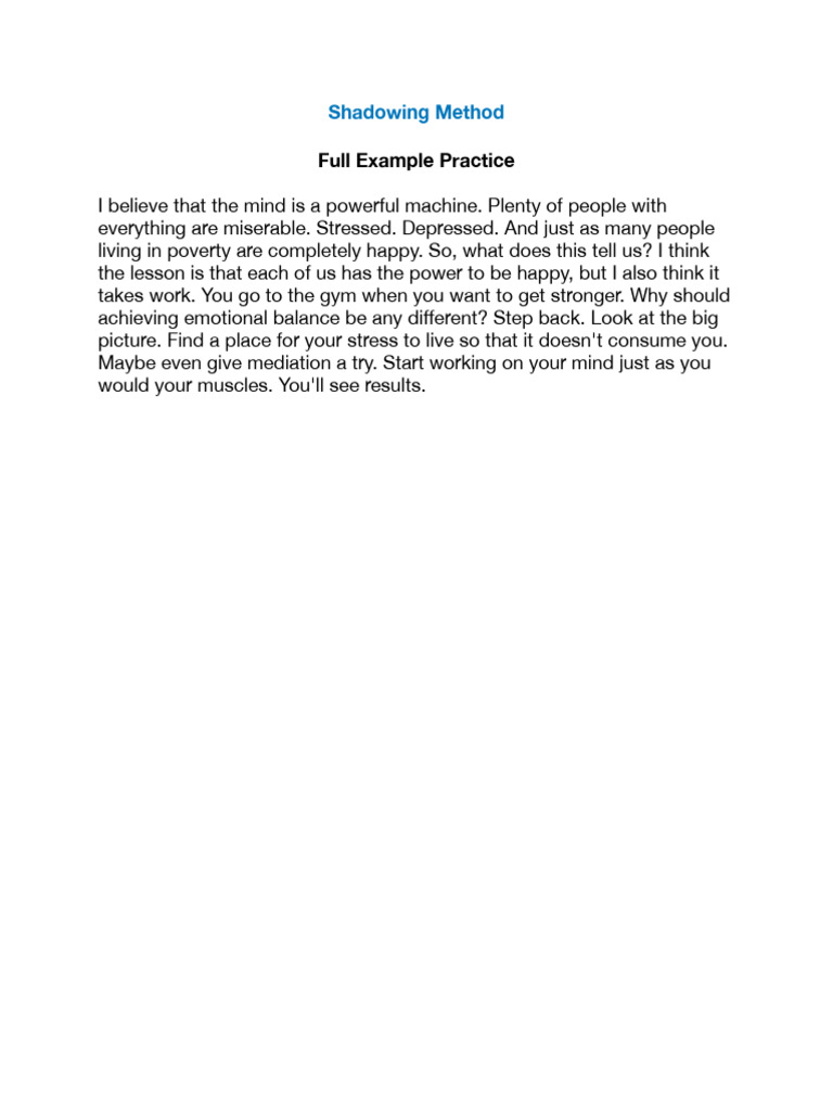 59 Shadowing Method | PDF