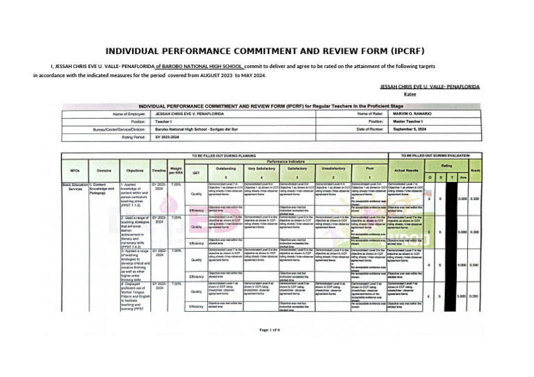 IPCRF First Page | PDF