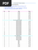 CA Program Detailed Timetable 2025 | PDF