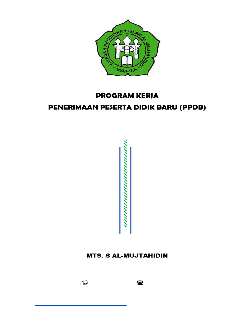 Cover Program Kerja PPDB 2425 - Datar Isi | PDF