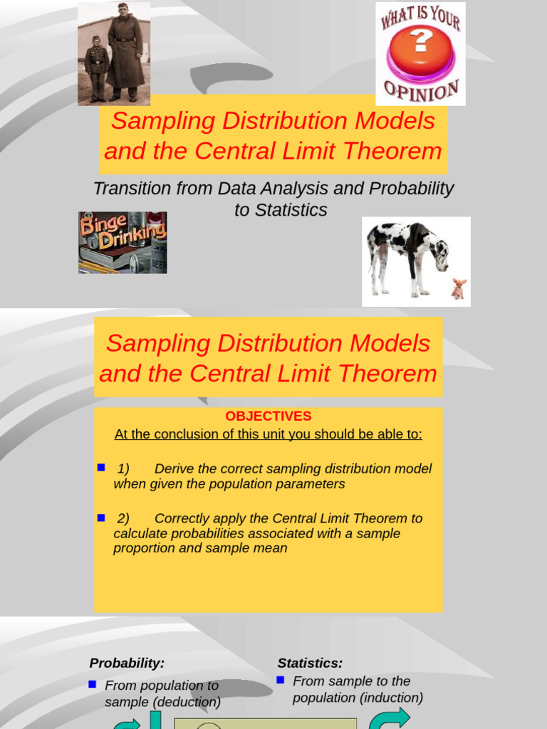 Sampling Distributions and CLT | PDF | Variance | Standard Deviation