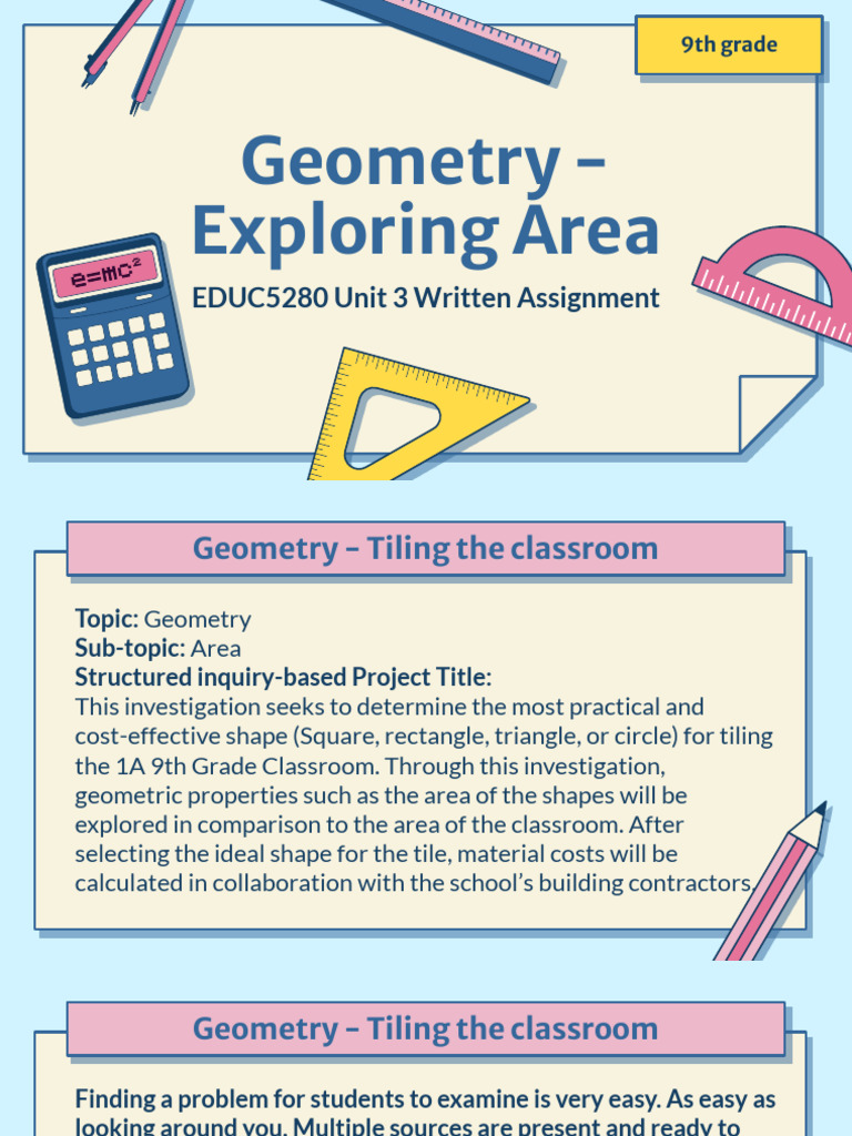 Geometry City Project: Tiling Classroom | PDF | Rectangle | Shape