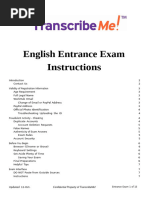 TranscribeMe English Exam Guidelines | PDF | Keyboard Shortcut ...