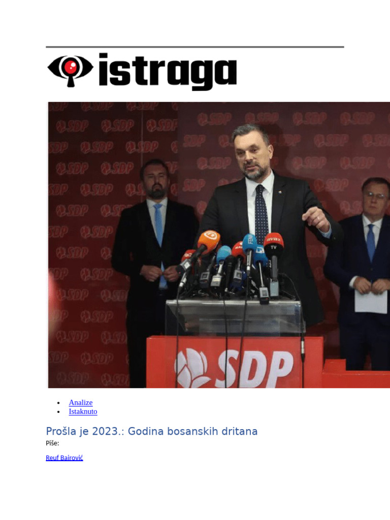 Reuf Bajrovic | PDF