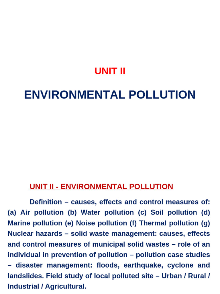 Ge3451 Unit-II Evs | PDF | Flood | Landslide