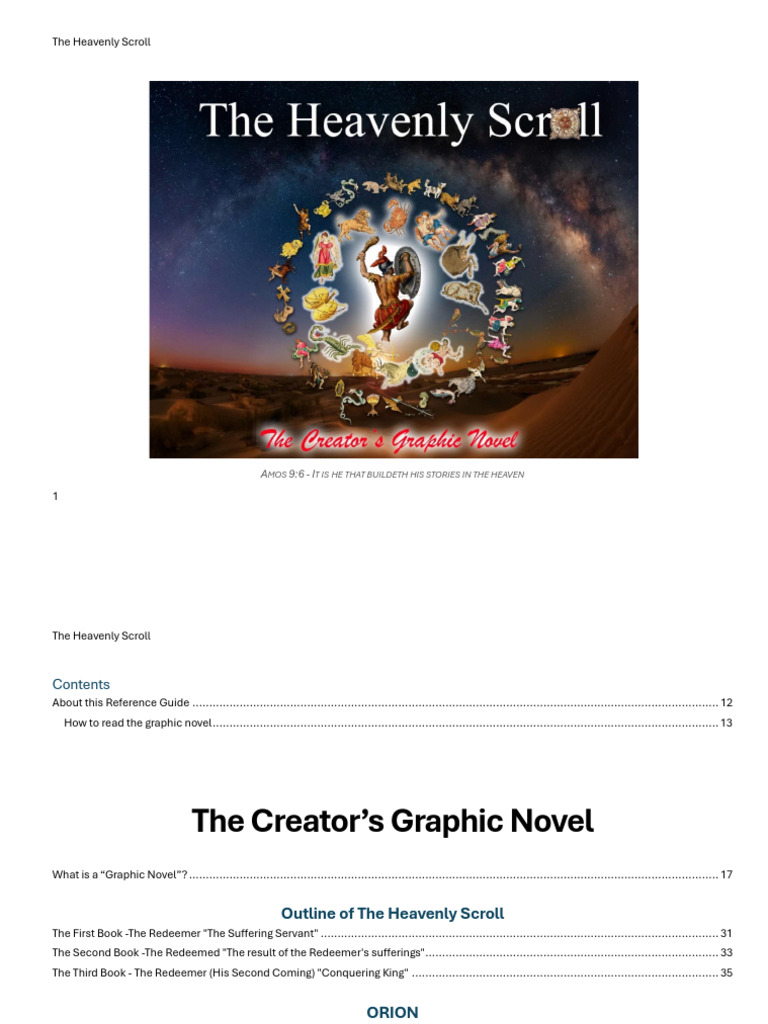 The Heavenly Scroll | PDF | Constellation | Glory (Religion)