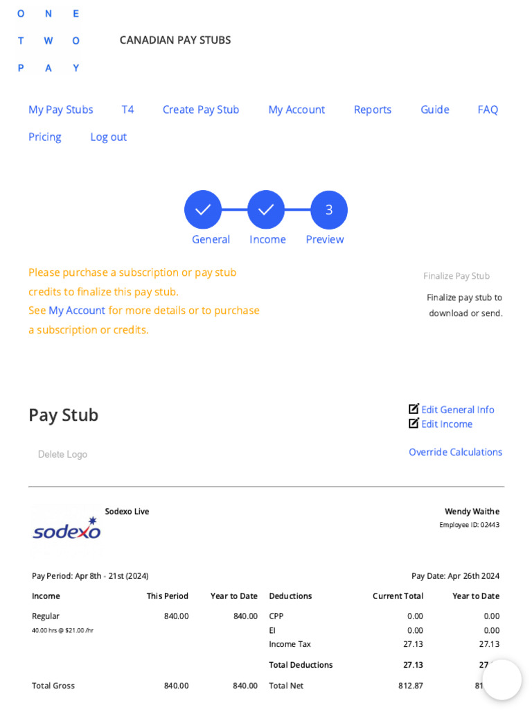 So Dex o Paystub Template | PDF | Paycheck | Public Finance