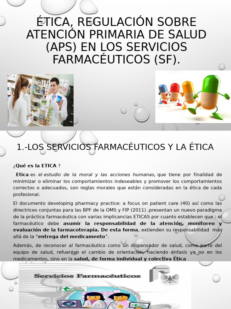 Regulación Sobre Atención Primaria de Salud APS (CLASE 3) | PDF | Farmacéutico | Medicamentos ...