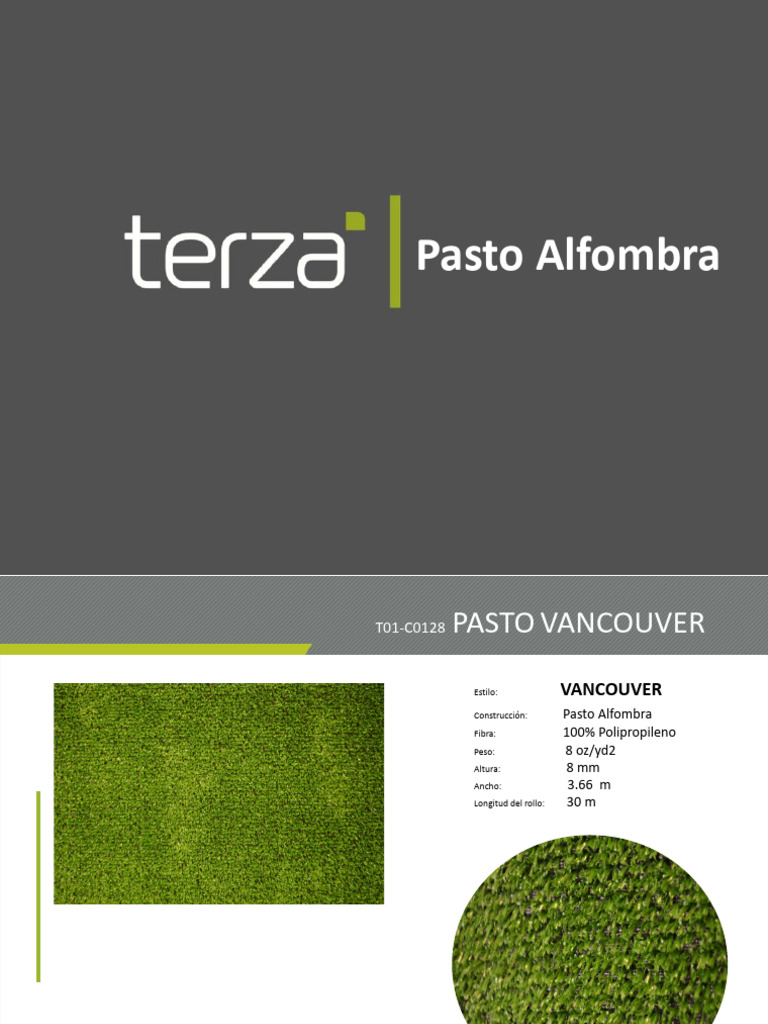 Catálogo Pasto Alfombra 2022 Terza | PDF