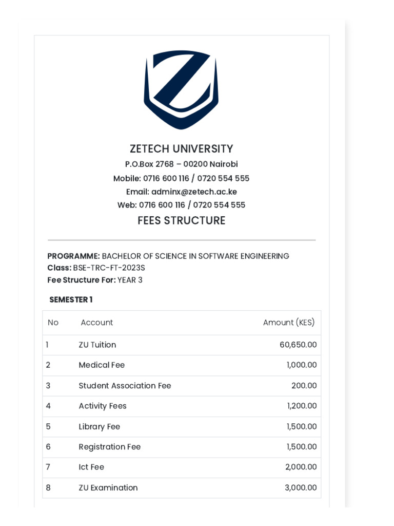 Zetech University | PDF