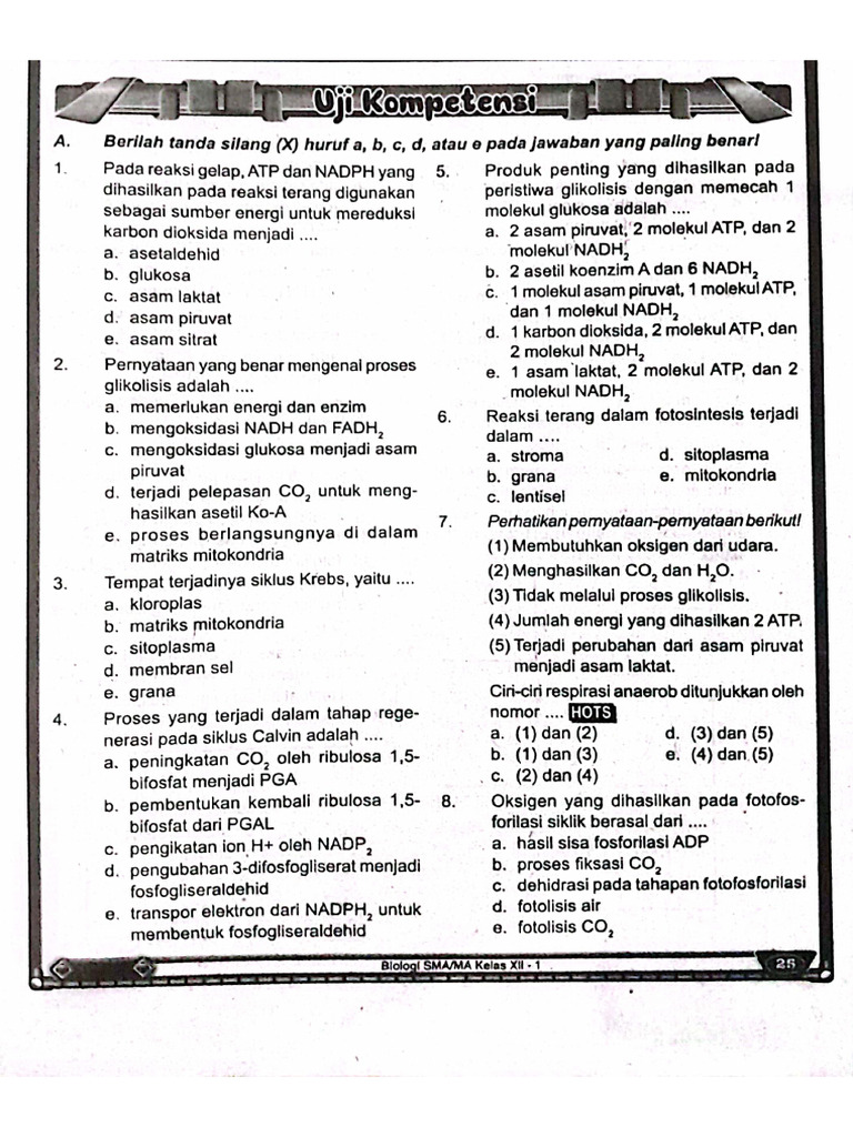 Latihan Soal Biologi Bab 2 | PDF