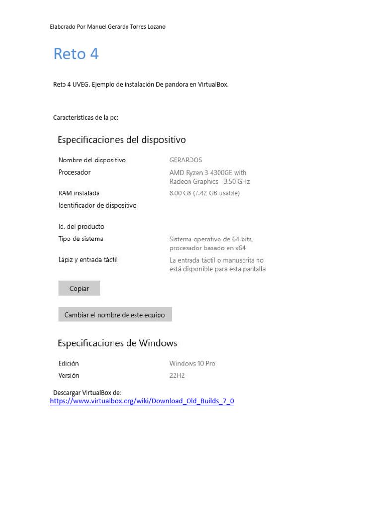 Manual 3 Ejemplo de Instalación de VirtualBox Pandora | PDF | Arranque | Tecnología de sistema ...