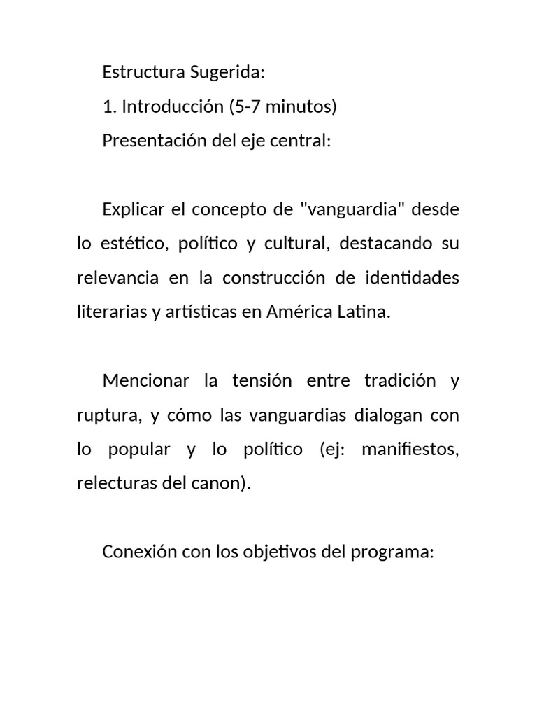 Estructura Sugerida | PDF