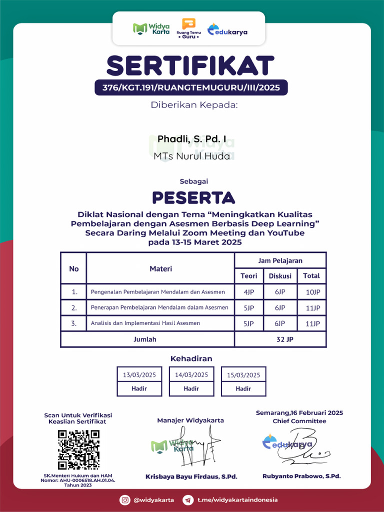 Widya Karta - 2025 03 19 | PDF