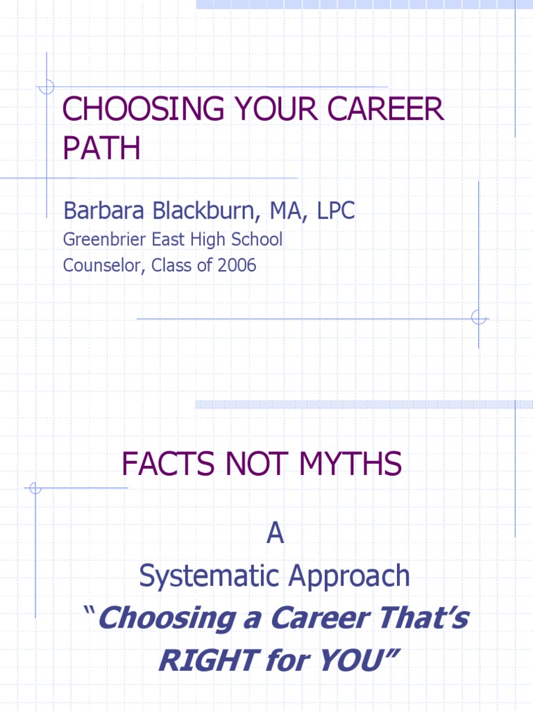Choosing Your Career Path | PDF | Academic Degree | Higher Education