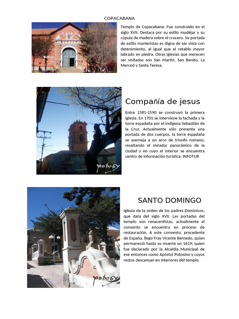 COPACABANA | PDF | Iglesia (edificio) | Hazme