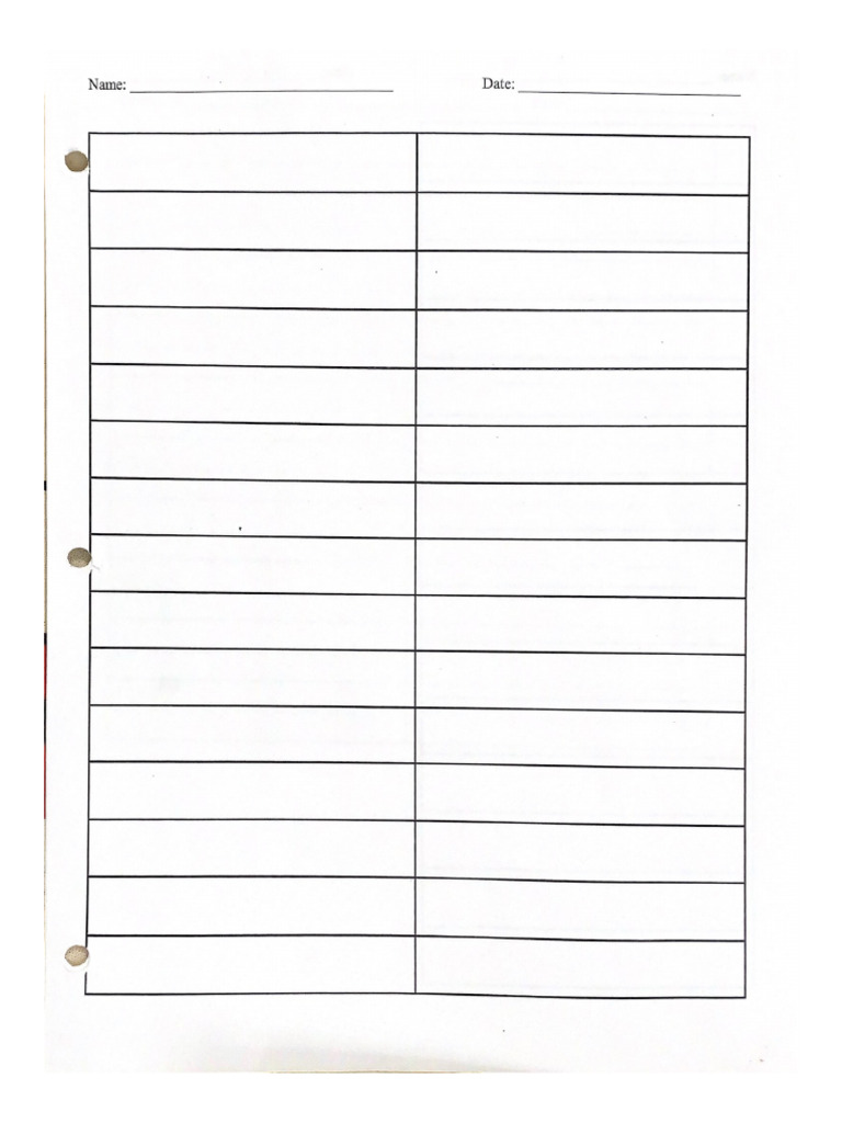 Spalding Homework Paper | PDF