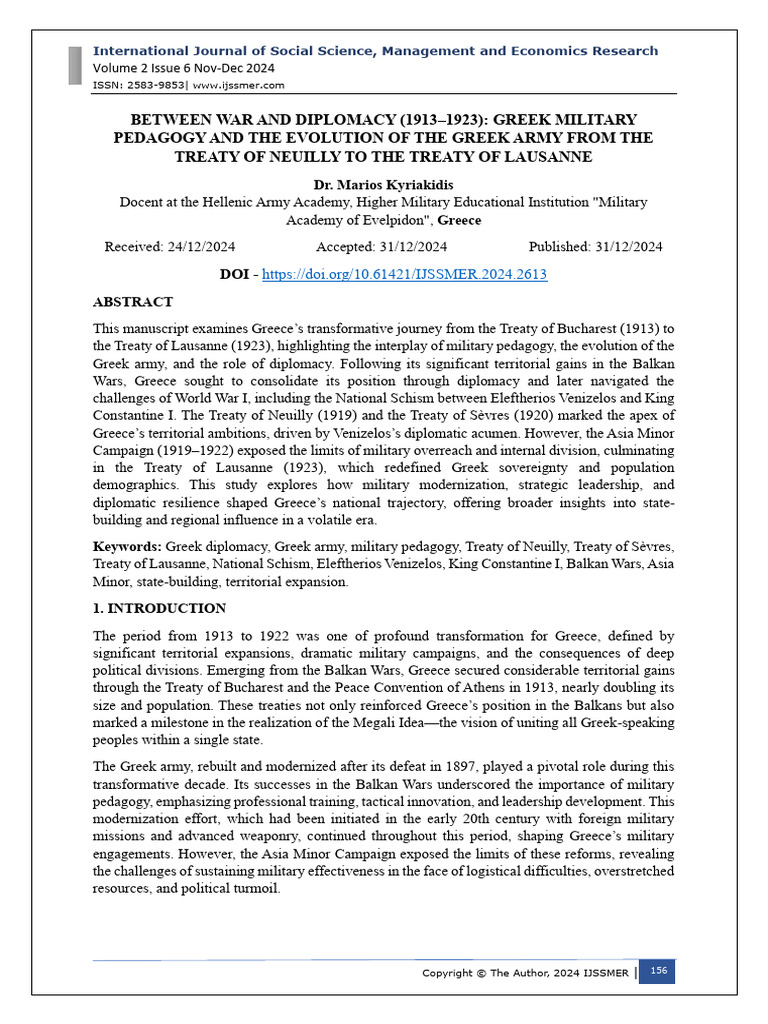 Between+War+and+Diplomacy+ (1913-1923) +Greek+Military+Pedagogy+and+the ...