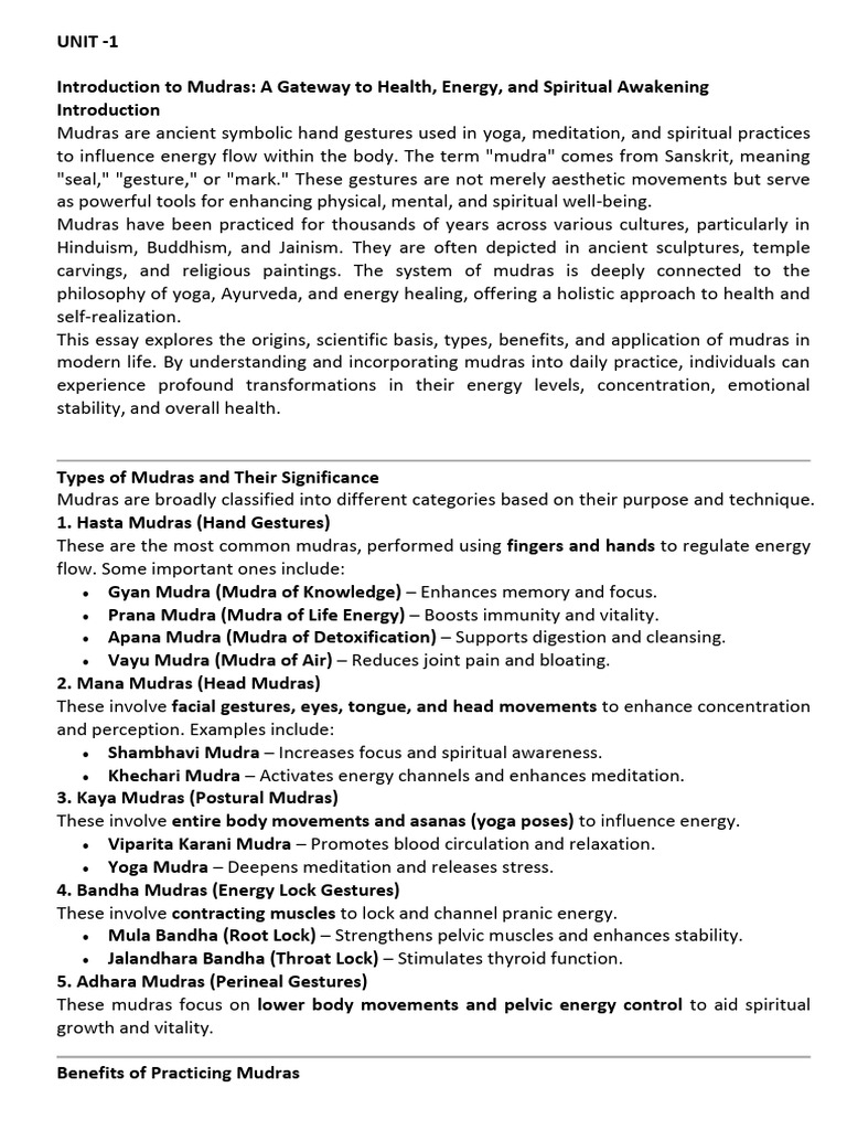 Mudra Therapy | PDF | Chakra | Prana