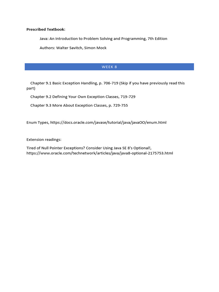 Recommended Reading | PDF