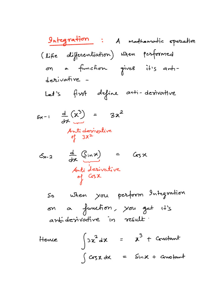 Basics of Integration For Chemistry | PDF | Integral | Area