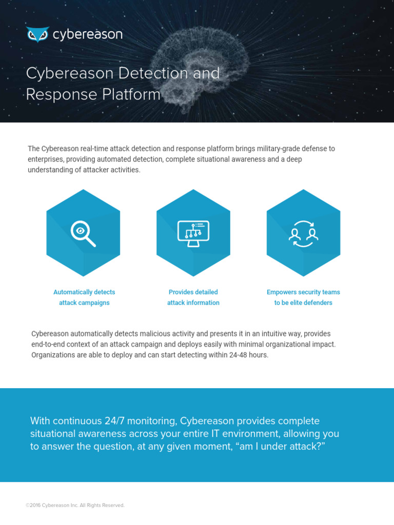 Cybereason Detection and Response Platform | PDF | Computer Security ...