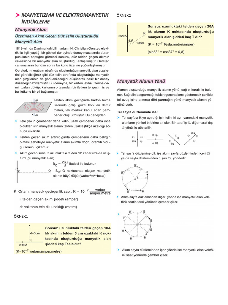 Akımın Manyetik Etkisi11 | PDF