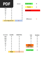 Safe Tally Sheet | PDF | Money | Banking