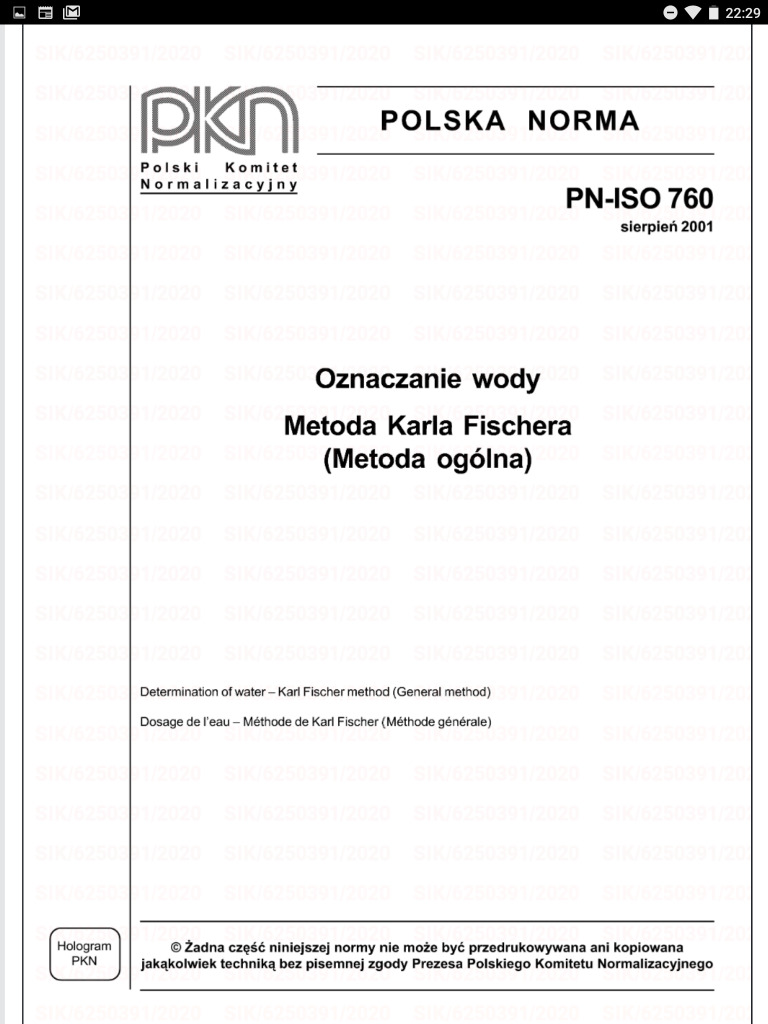 Pn-Iso 760 | PDF