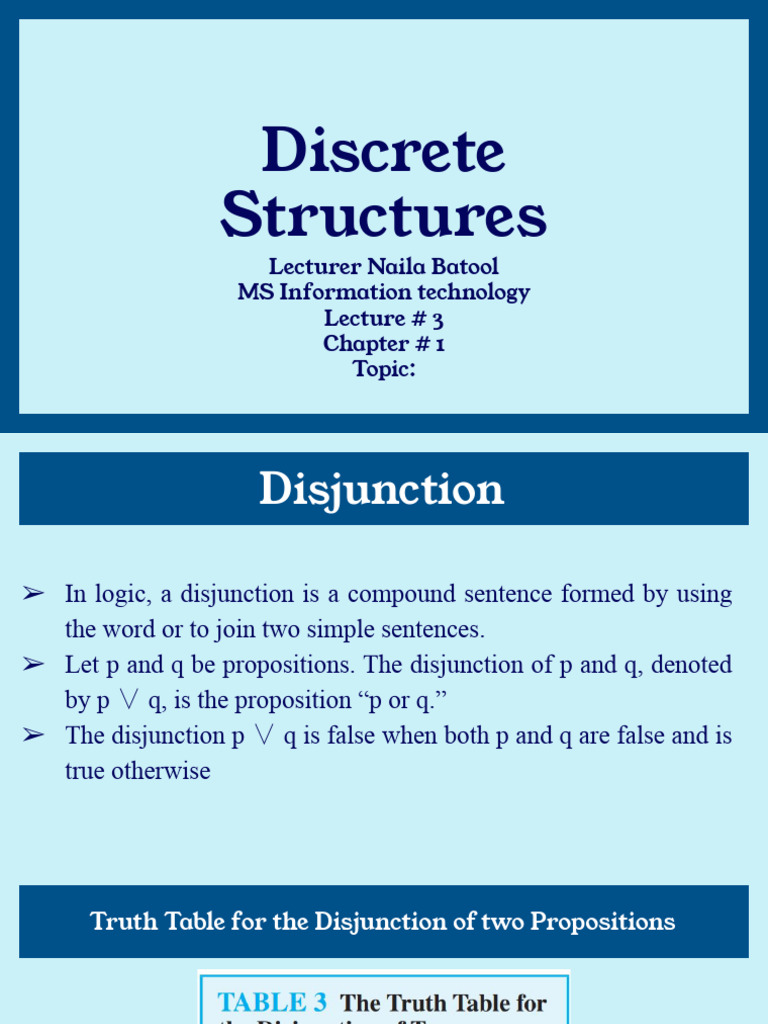 Discrete Structure Lecture 3 | PDF | If And Only If | Grammar