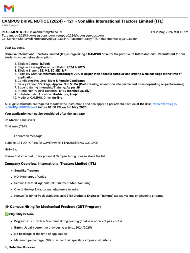 Gmail - CAMPUS DRIVE NOTICE (2024) - 121 - Sonalika International ...