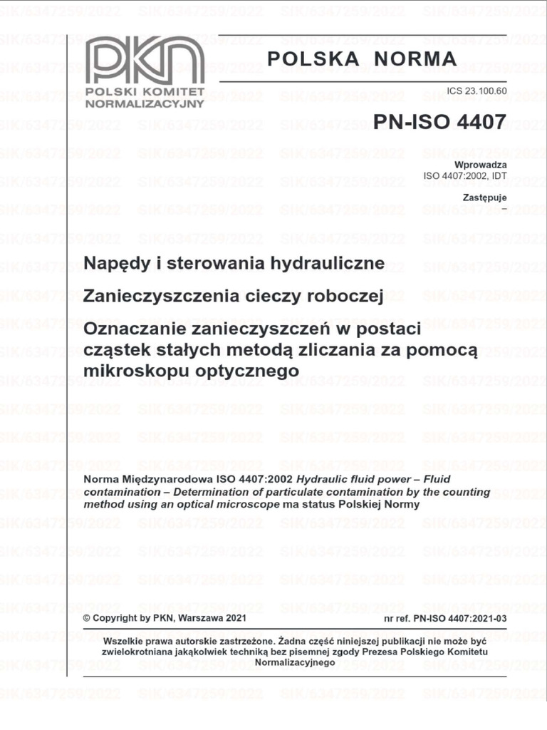 Pn-Iso 4407 | PDF