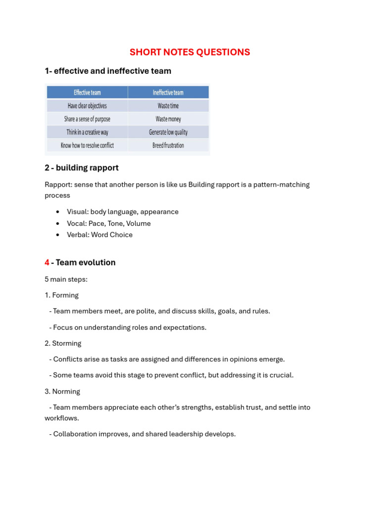 Communication Skills Short Notes Questions | PDF | Personality Type ...
