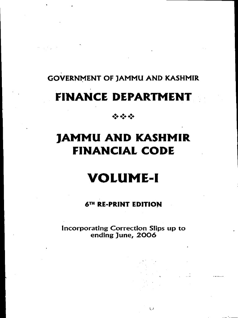 Financial Code Vol-1 | PDF | Money | Payments