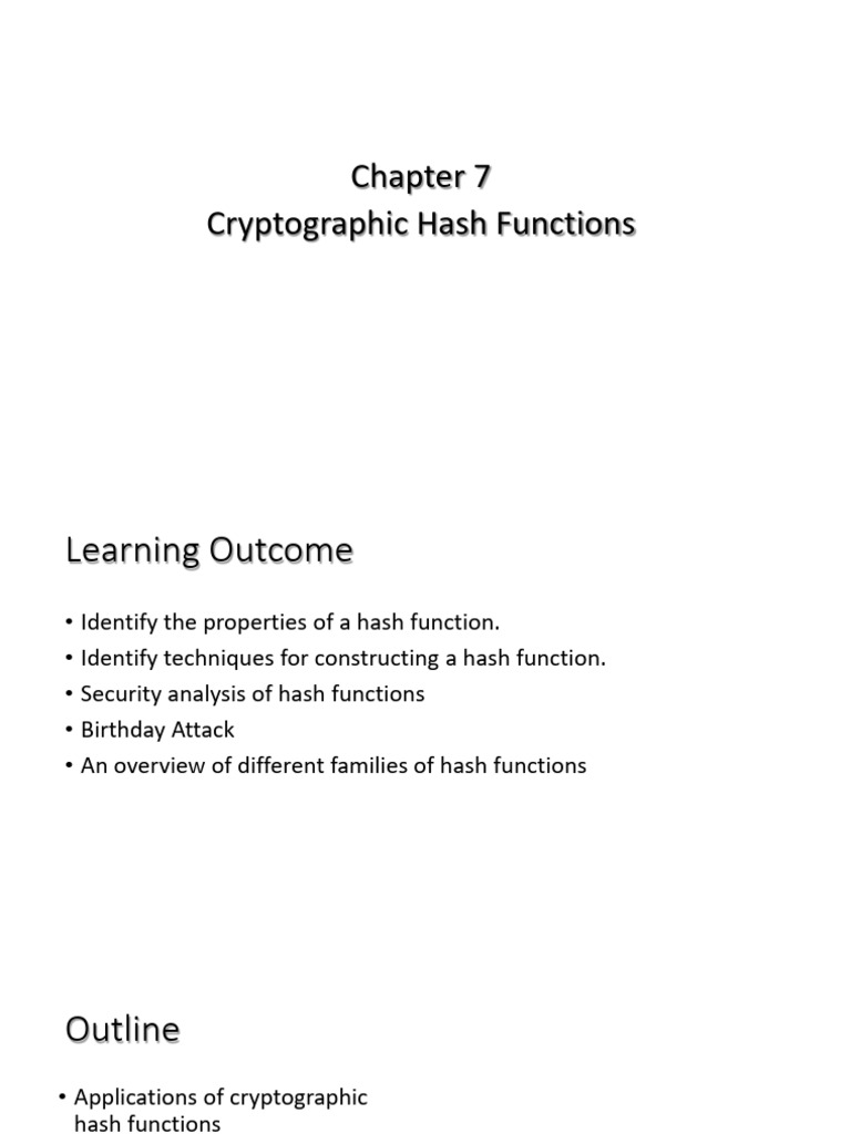 Understanding Cryptographic Hash Functions | PDF | Cryptography | Secrecy