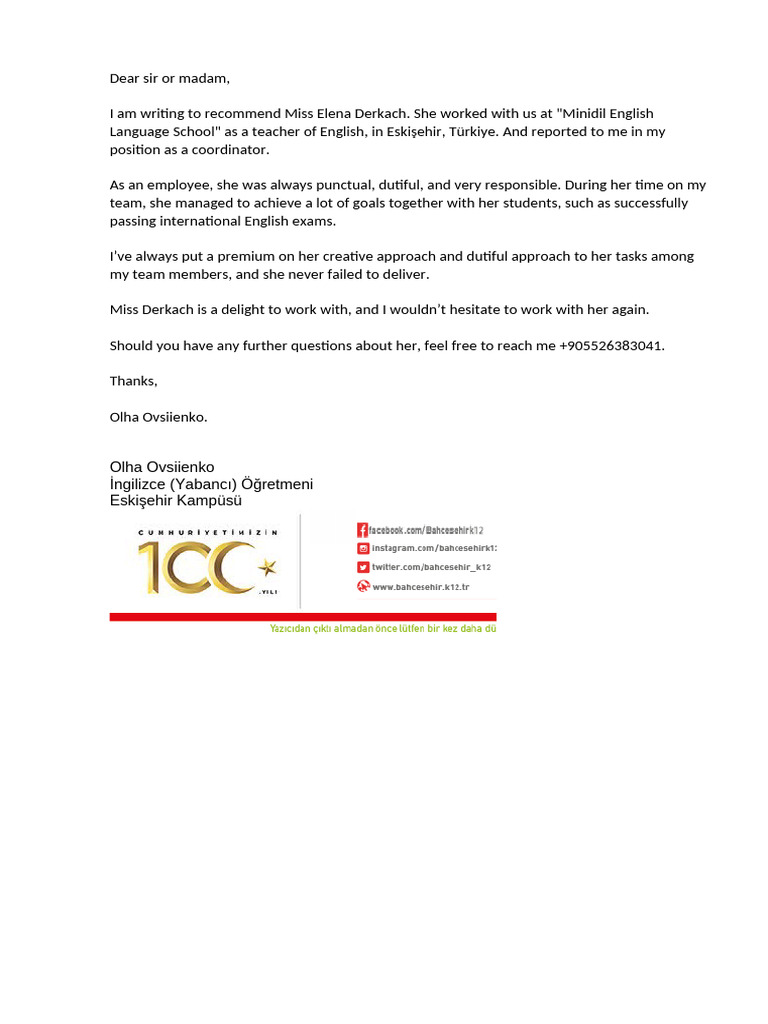 Dear Sir or Madam | PDF