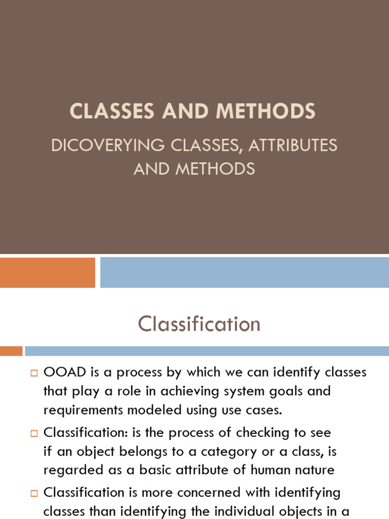 Lecture 5 - OOAD Class Analysis2 | PDF | Class (Computer Programming) | Use Case