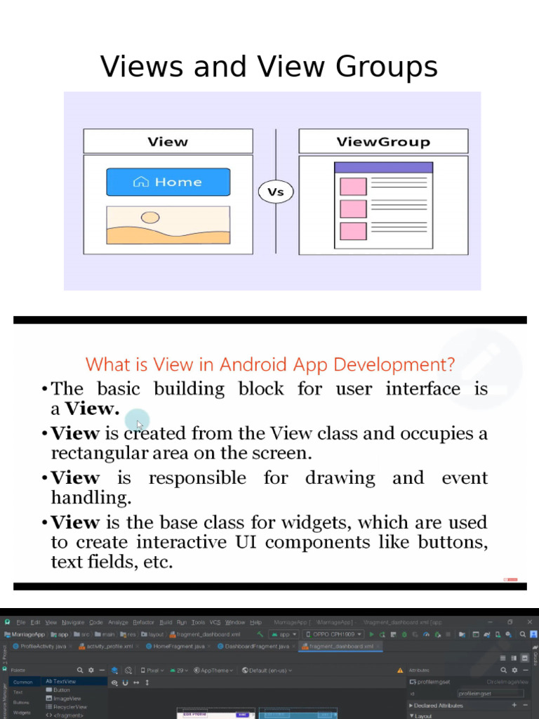 Views and View Groups | PDF | Page Layout | Hierarchy