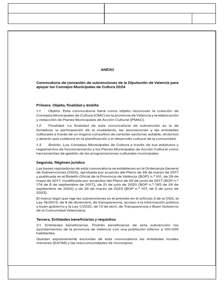 Convocatoria Cast CMC 2024 | PDF