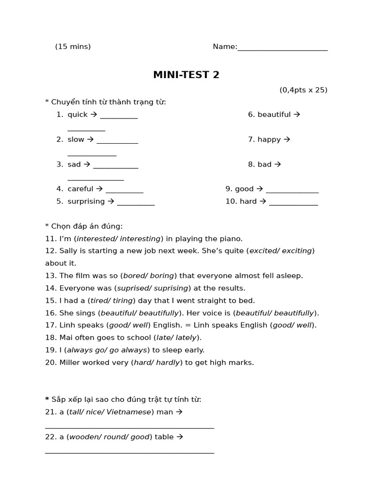 Minitest 2 | PDF