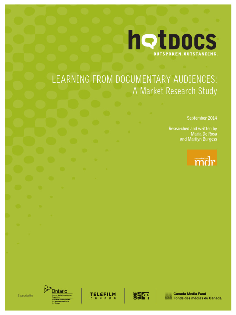 Learning From Documentary Audiences | PDF | Video On Demand | Pay ...