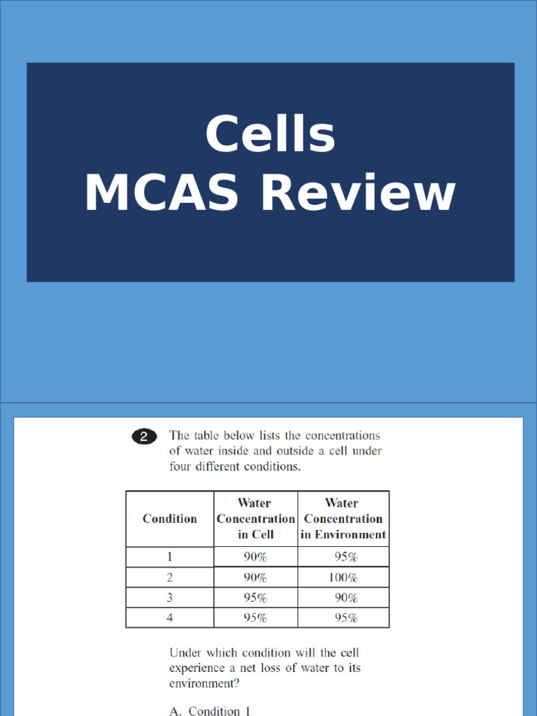 Cells MCAS Review | PDF