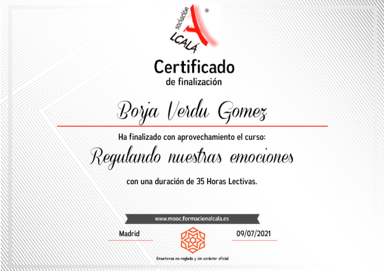 Certificado 63007 111446 | PDF