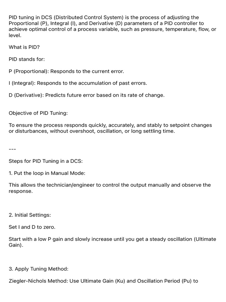 PID Tuning | PDF