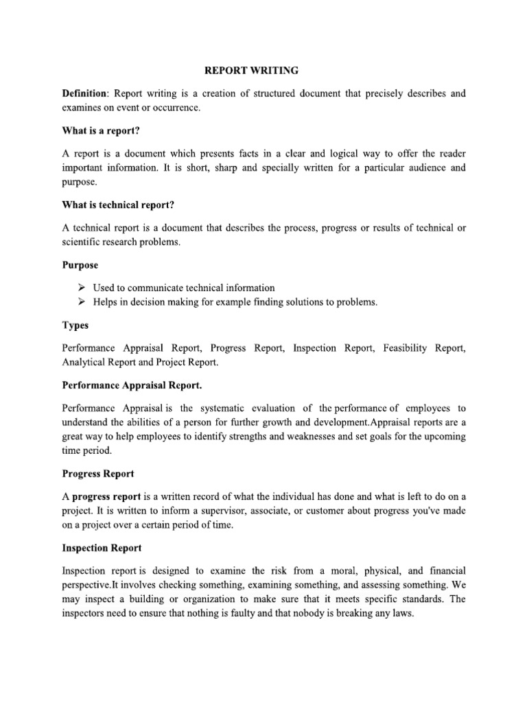 Report Writing | PDF